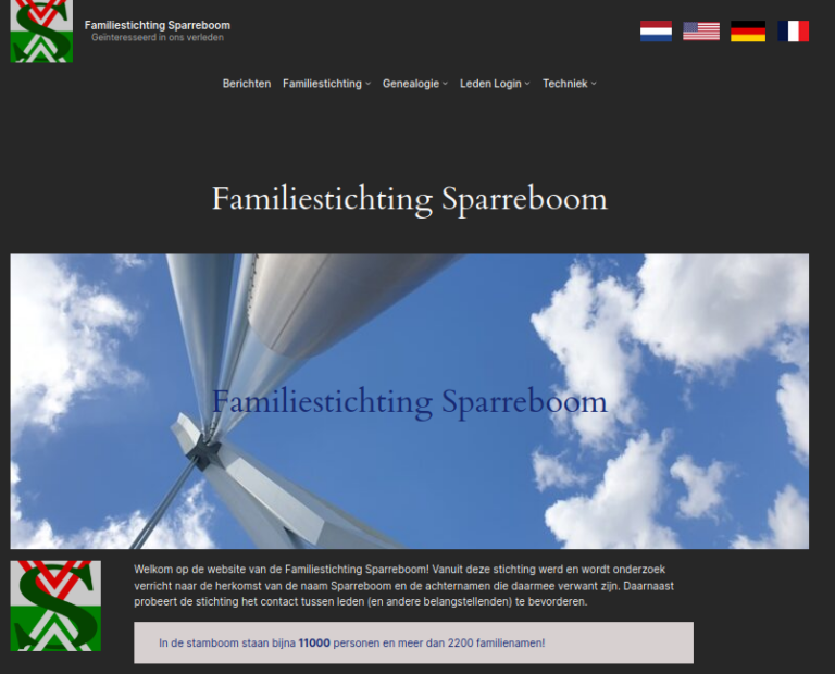 Deze website – Familiestichting Sparreboom